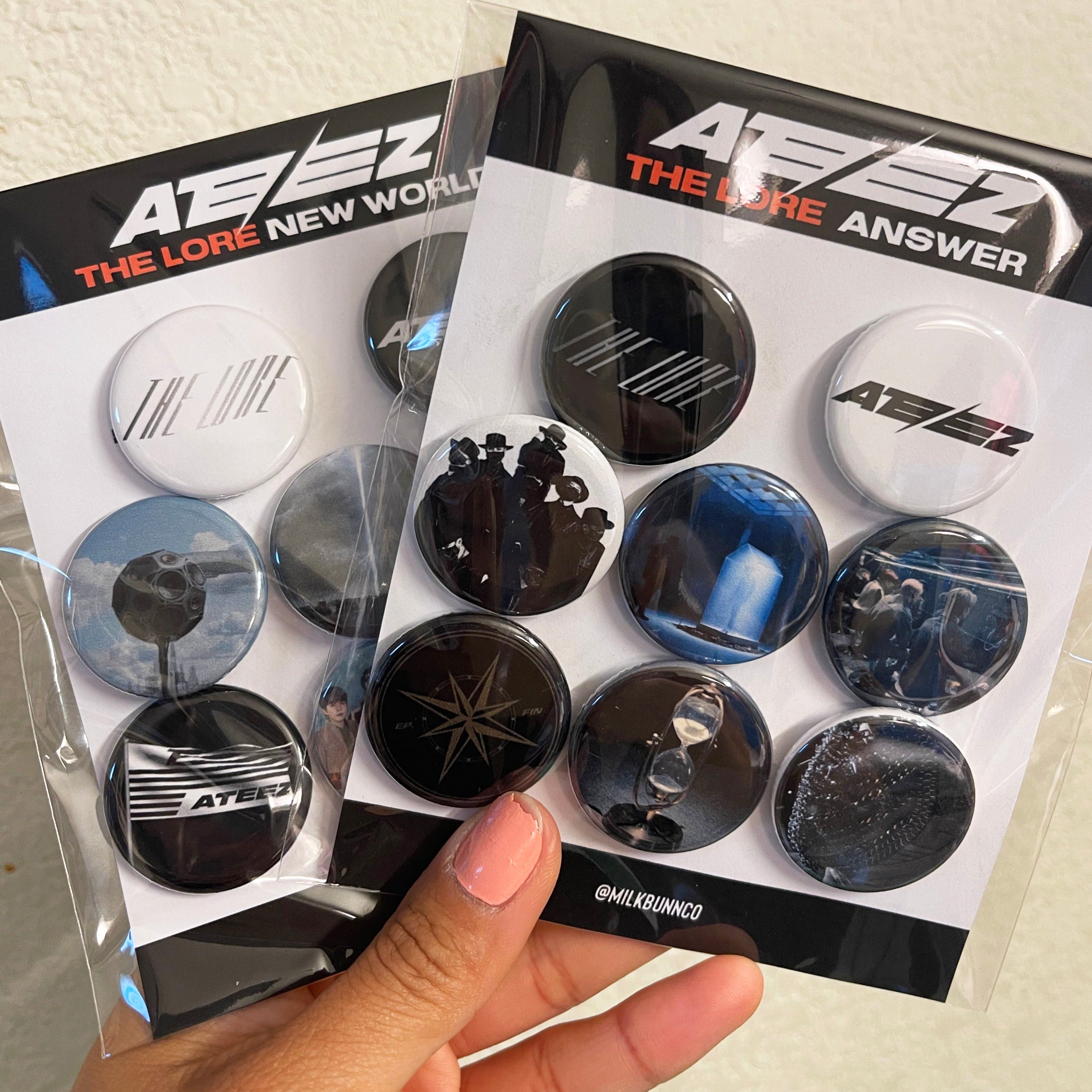 Ateez [The Lore] Buttons – MilkBunn Co.